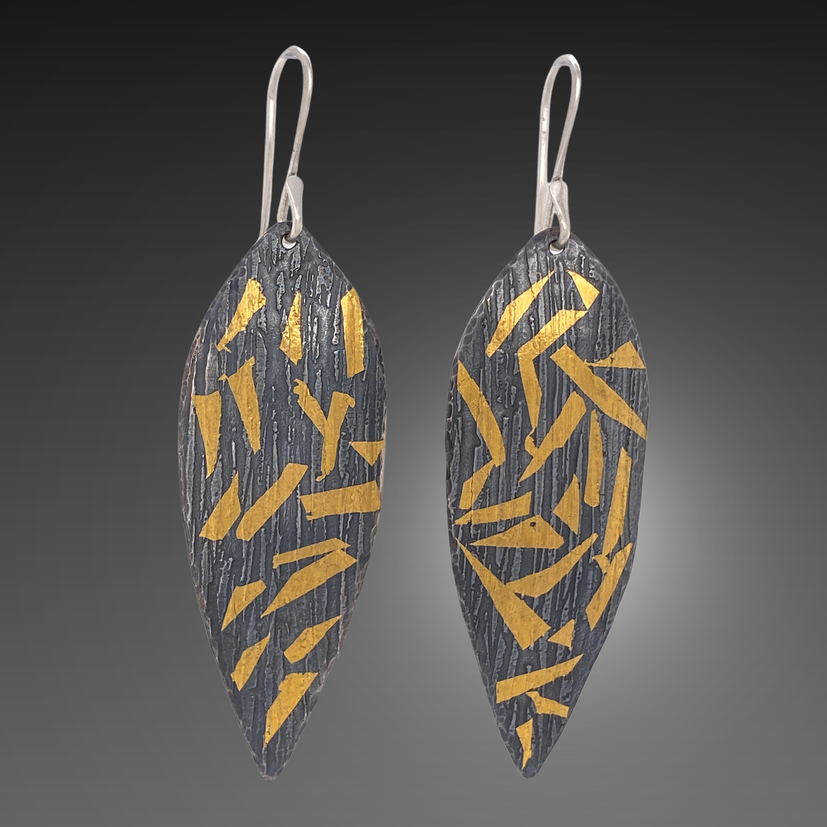 Elongated Silk Pod Earrings — Fusion Art Glass & Fine Jewelry