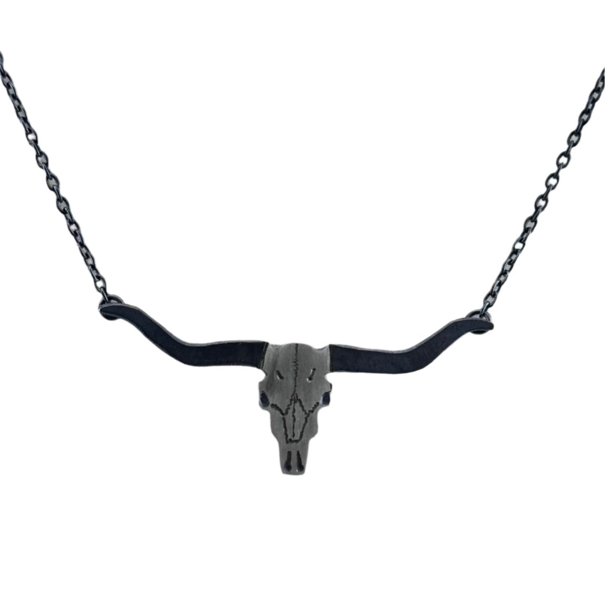 Longhorn Necklace — Fusion Art Glass & Fine Jewelry Longhorn Necklace — Fusion Art Glass & Fine Jewelry