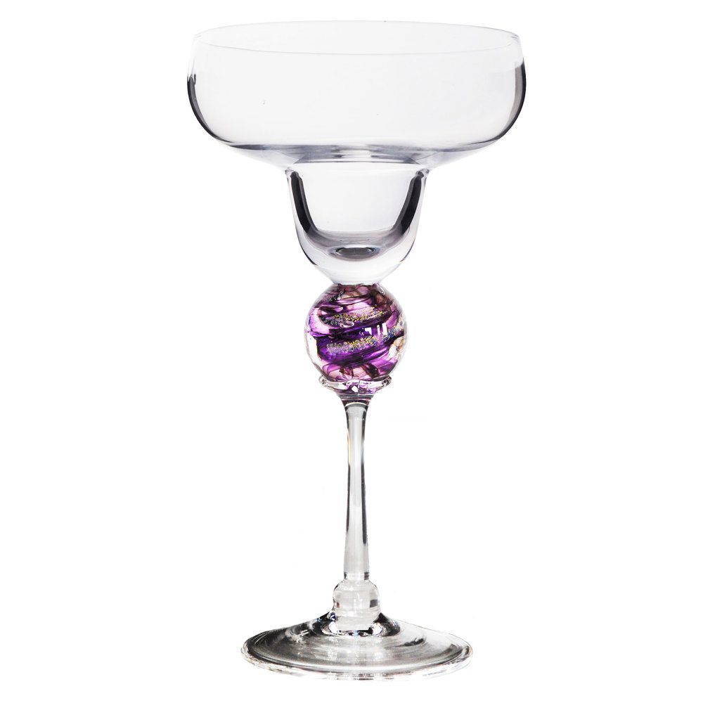 Amethyst Planet Margarita — Fusion Art Glass & Fine Jewelry Amethyst Planet Margarita — Fusion Art Glass & Fine Jewelry