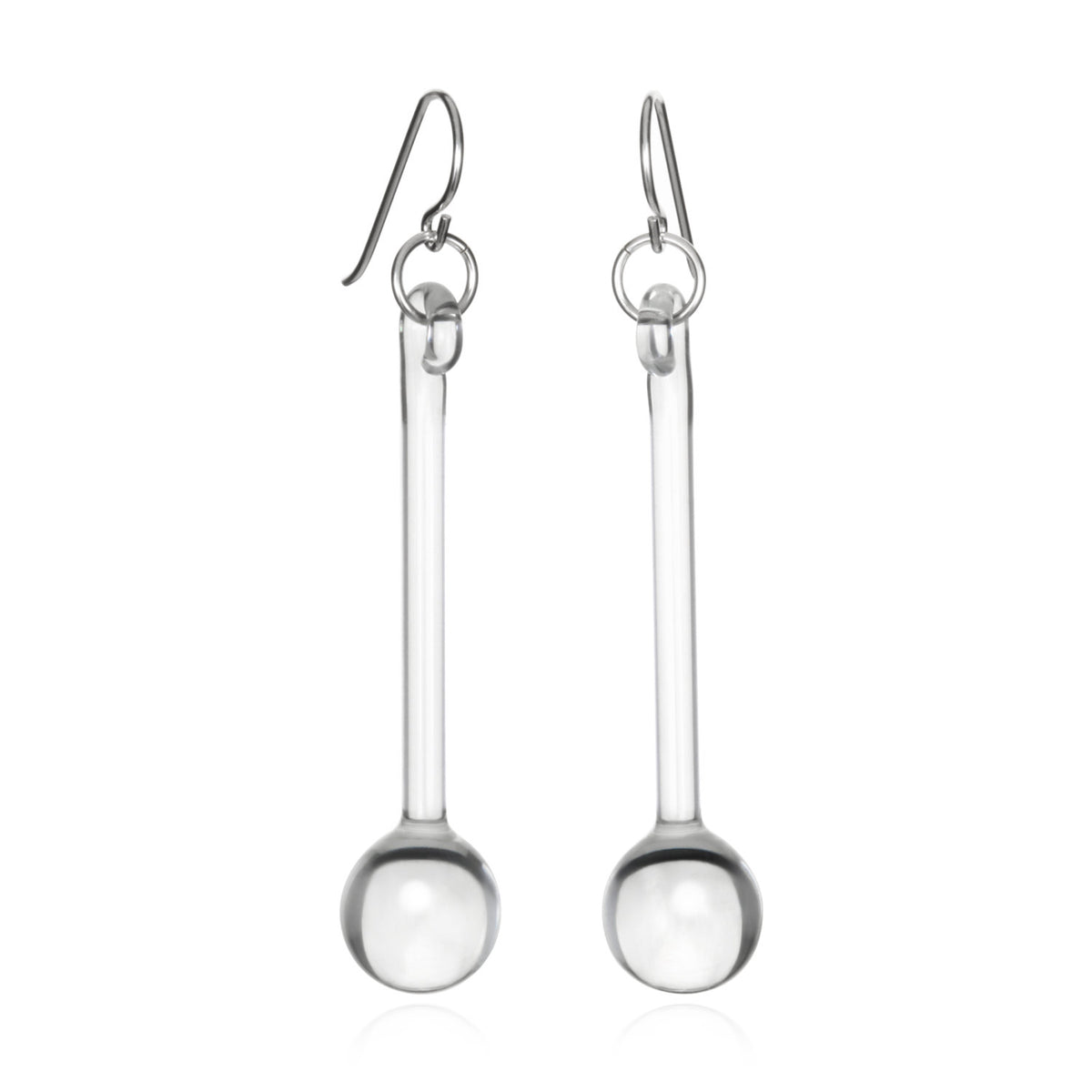 Glass Pendant Ball Drop Earrings — Fusion Art Glass & Fine Jewelry