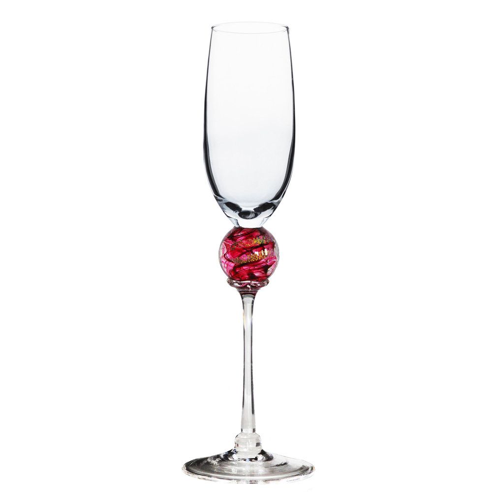 Ruby Planet Flute — Fusion Art Glass & Fine Jewelry